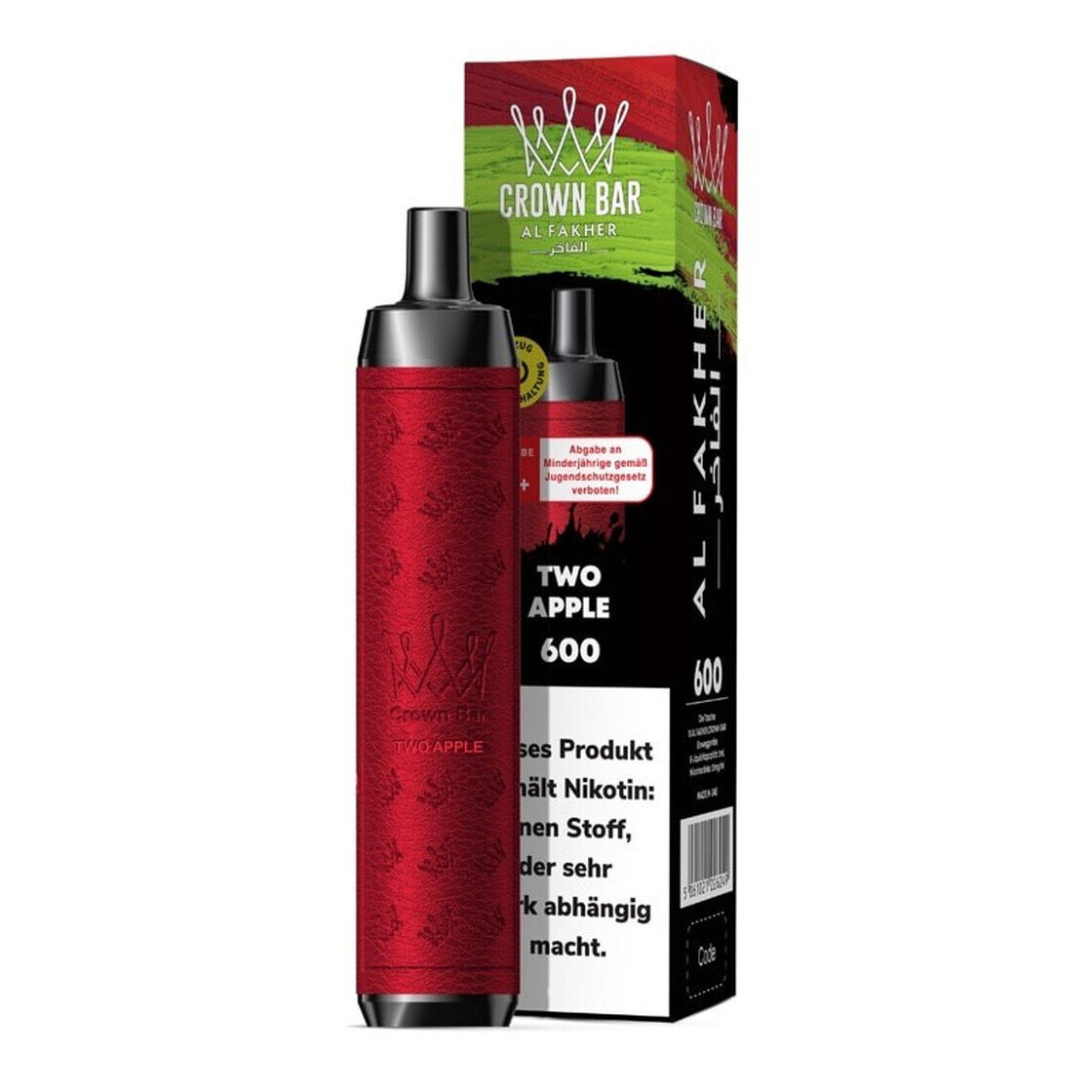 Al Fakher Crown Bar 600 Two Apple – Einweg Vape | günstig zu guten Ko